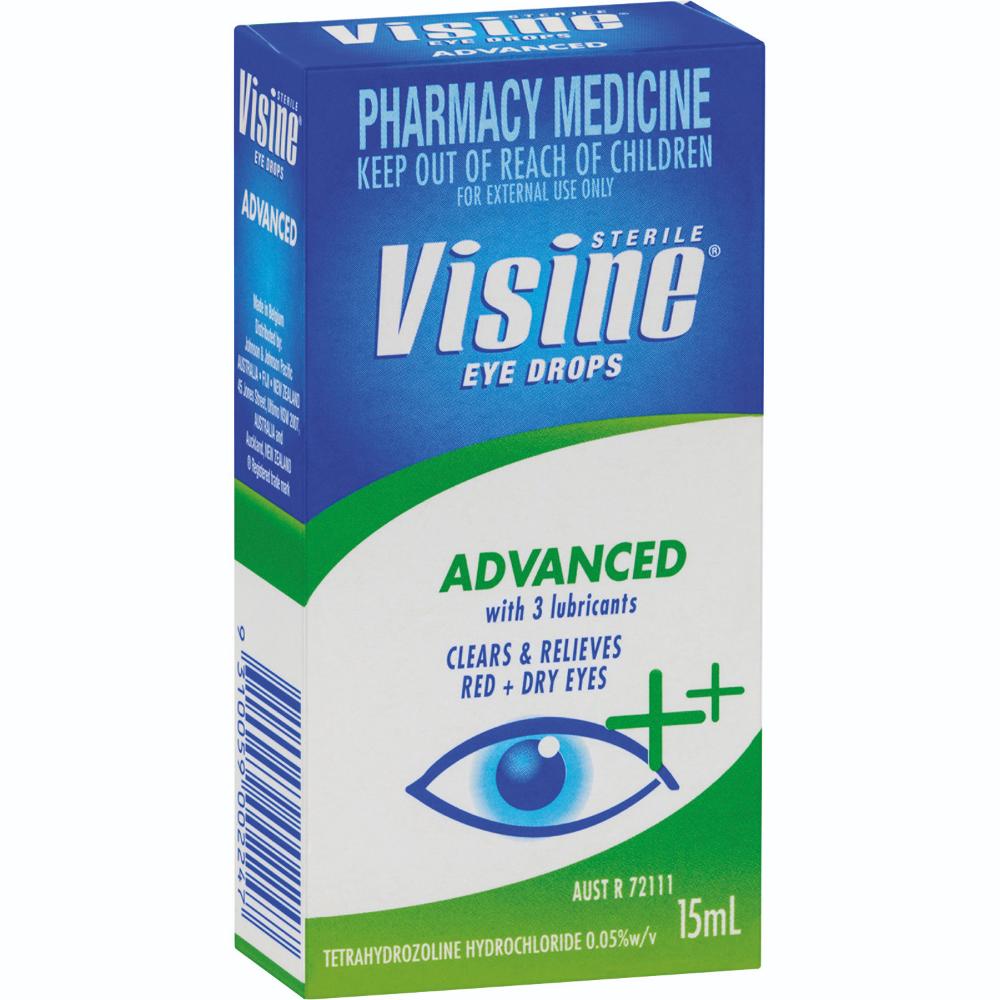 Visine Advanced Relief Eye Drops 15ml – Unichem Pharmacy