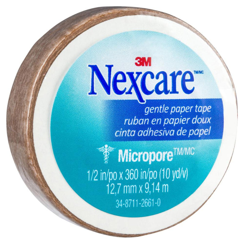 Nexcare Micropore Gentle Paper Tape Tan 12.7mm x 9.14m – Unichem Pharmacy