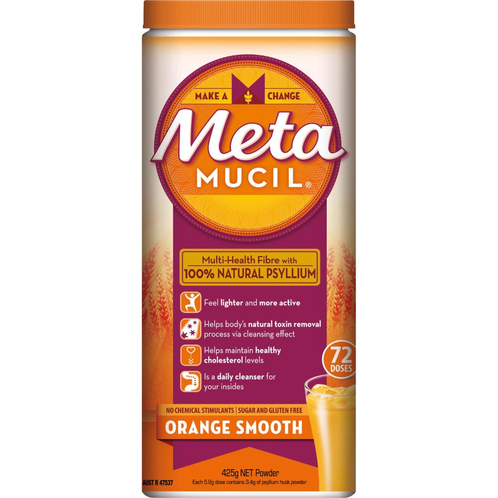 Metamucil Orange Smooth Powder 72 Dose 425g – Unichem Pharmacy