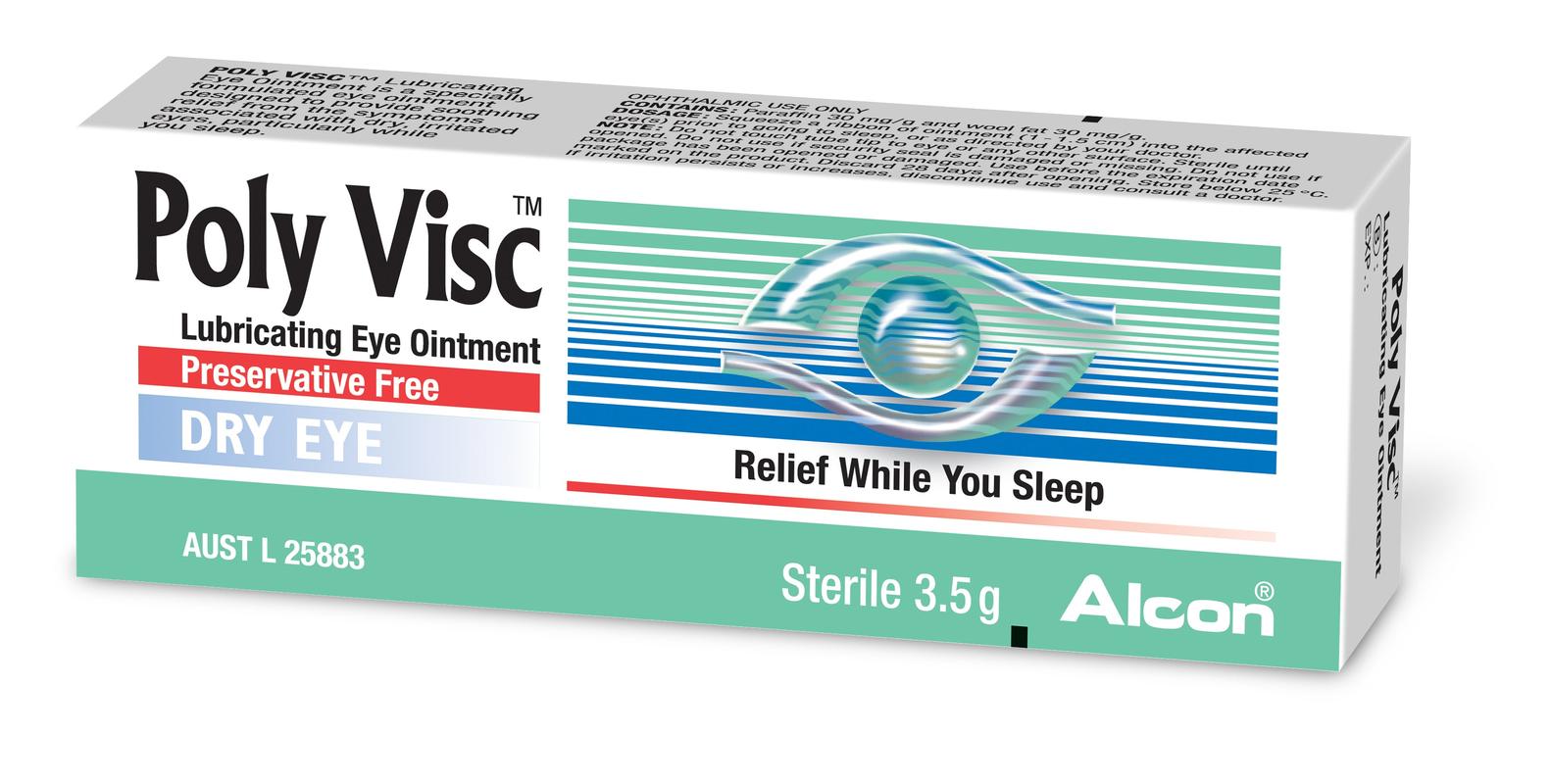 Alcon Poly-Visc Lubricating Eye Ointment 3.5g – Unichem Pharmacy