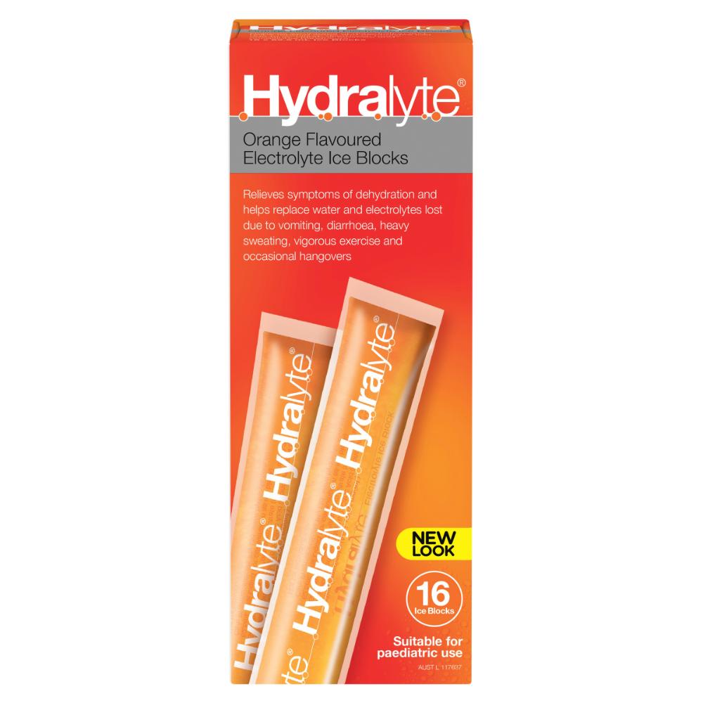Hydralyte Orange Ice Blocks 16pk – Unichem Pharmacy