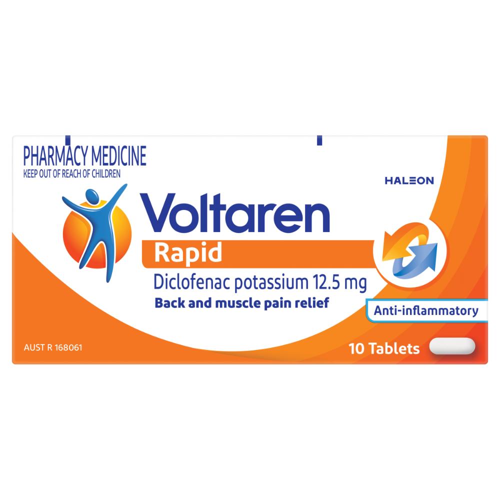 Voltaren Rapid Tabs 12.5mg 10s – Unichem Pharmacy