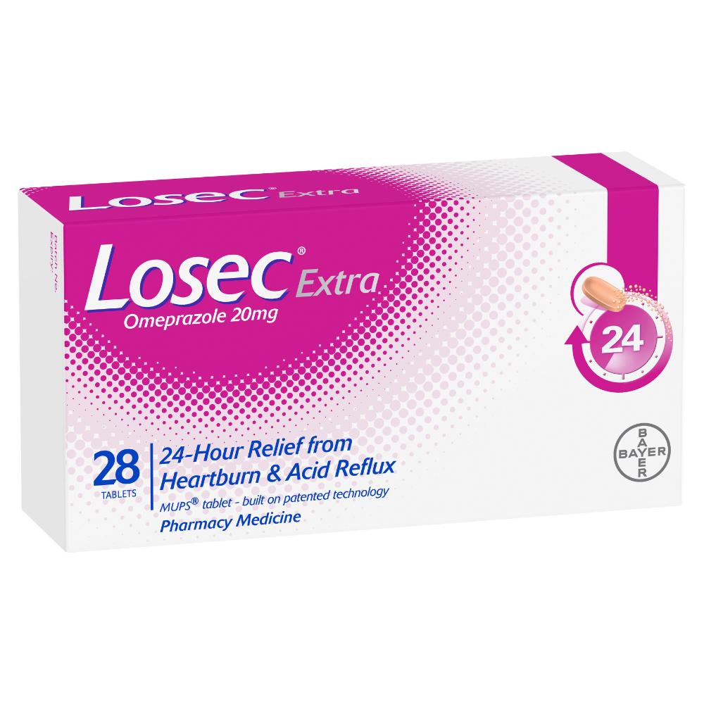 Losec Extra Tablets 20mg 28s – Unichem Pharmacy