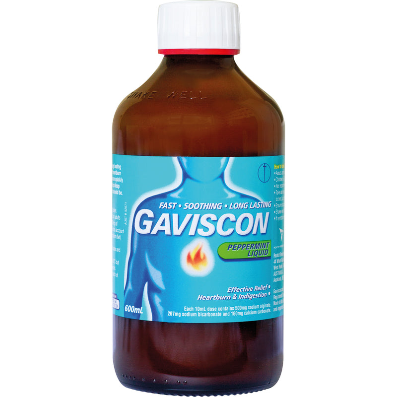 Gaviscon Liquid Peppermint 600ml – Unichem Pharmacy