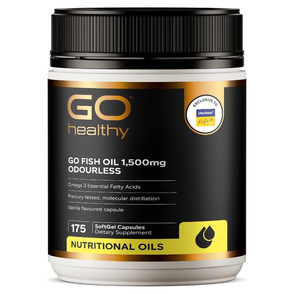 GO Healthy GO Fish Oil 1500mg Capsules 175s – Unichem Pharmacy