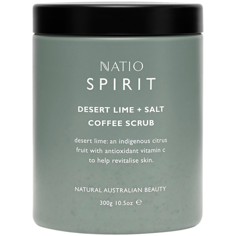 Natio Spirit Desert Lime + Salt Coffee Scrub 300g – Unichem Pharmacy