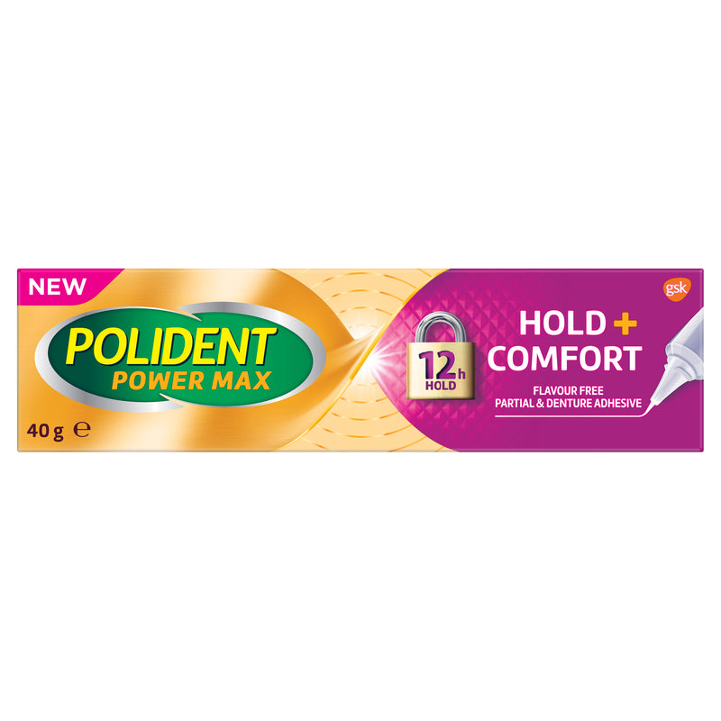 Polident Hold & Comfort Partial & Denture Adhesive 40g – Unichem Pharmacy