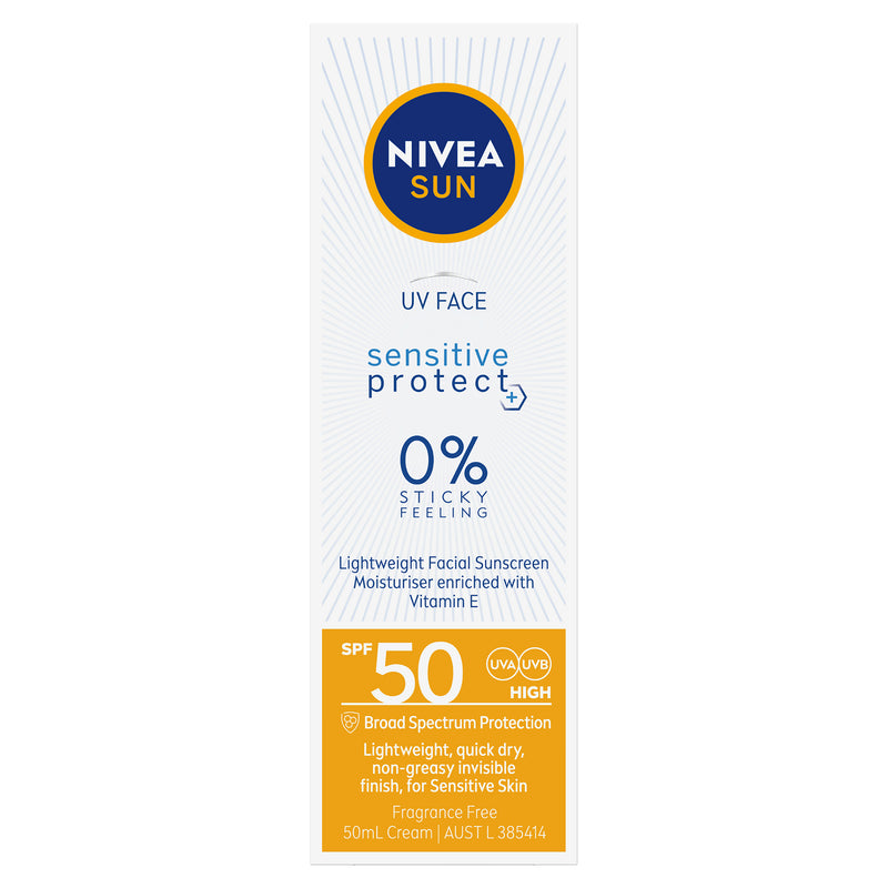 Nivea Sun UV Face Sensitive Protect SPF50 50ml – Unichem Pharmacy
