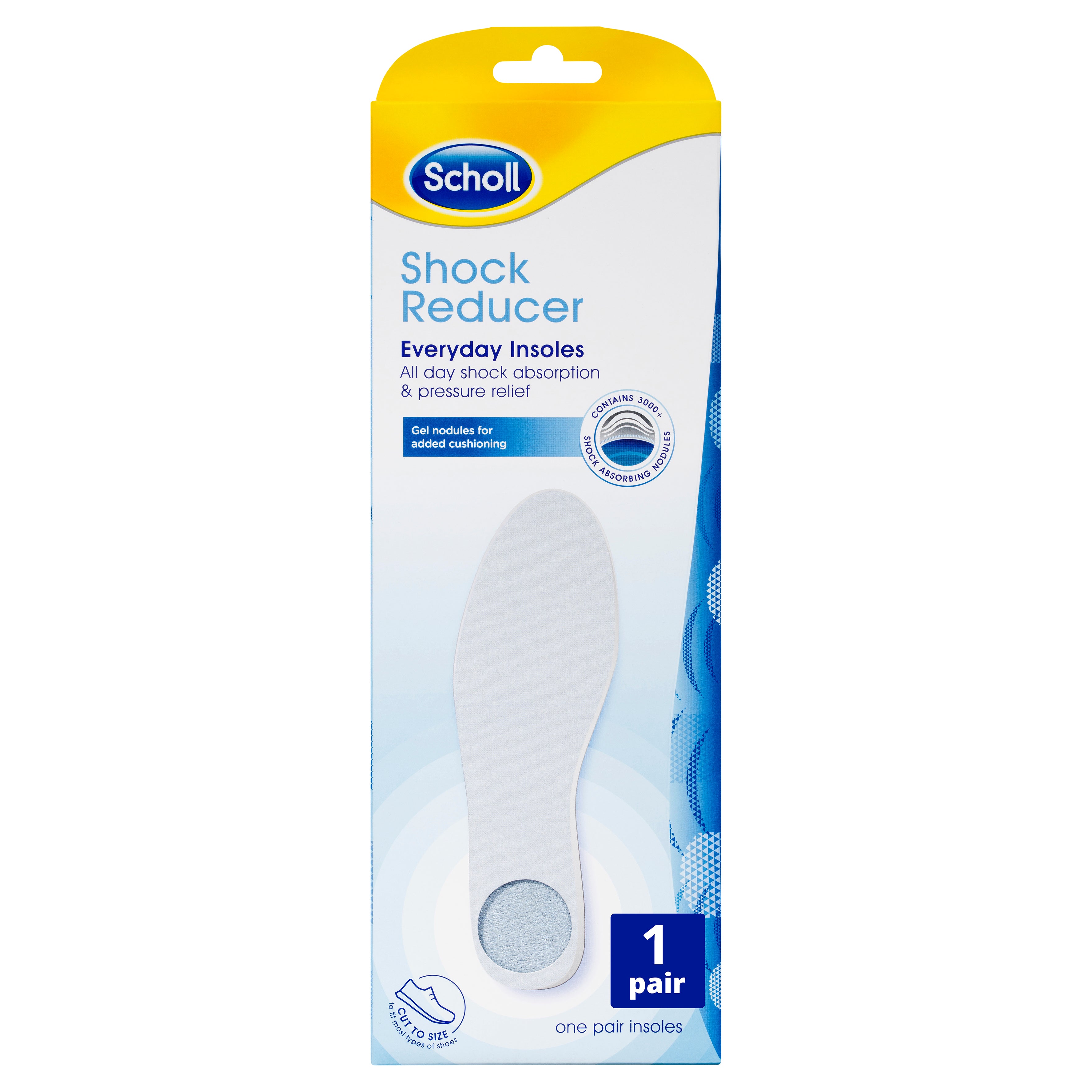 Scholl Shock Reducer Everyday Insoles 1pr – Unichem Pharmacy