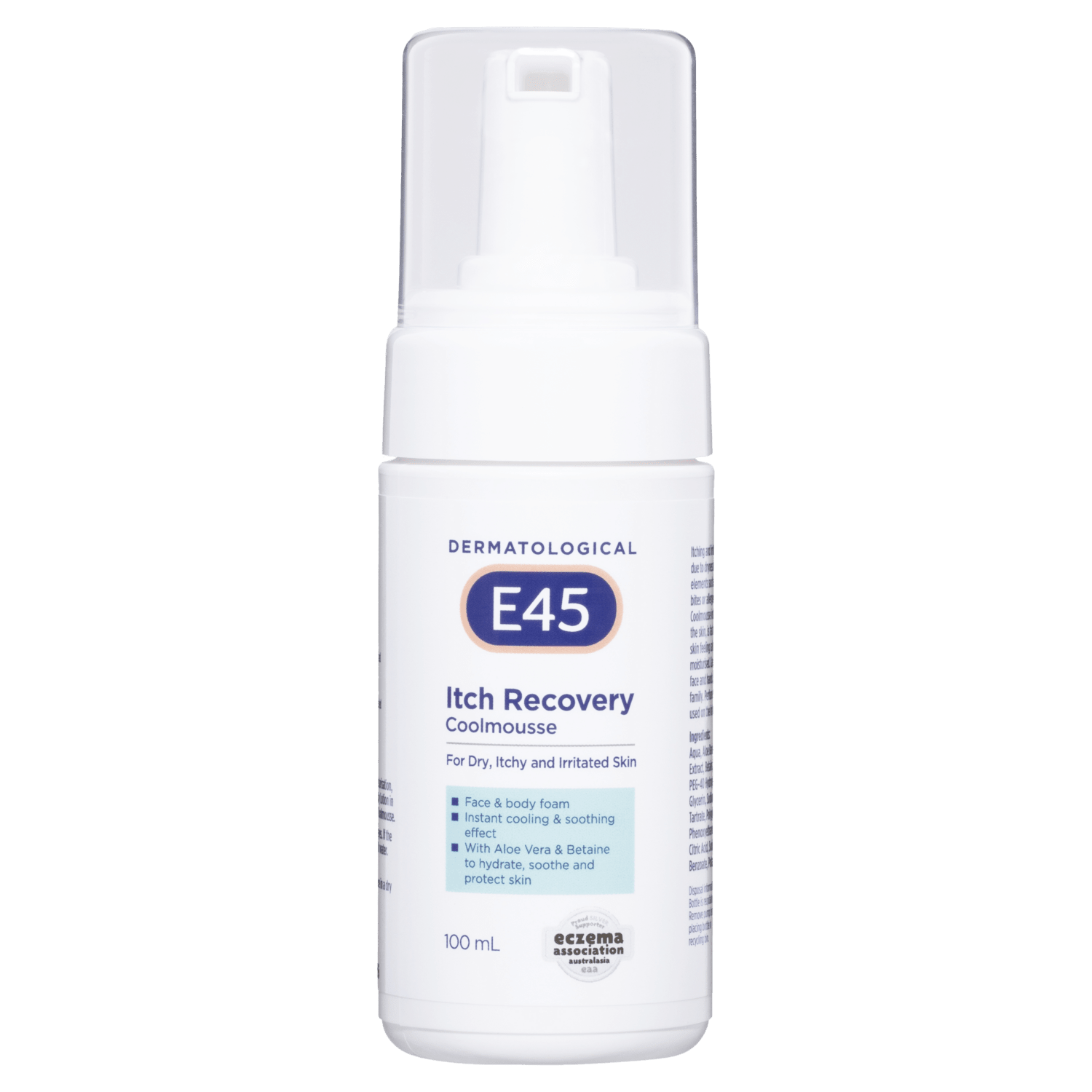 E45 Itch Recovery Coolmousse 100ml – Unichem Pharmacy