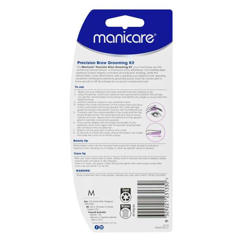 Manicare Precision Brow Grooming Kit – Unichem Pharmacy