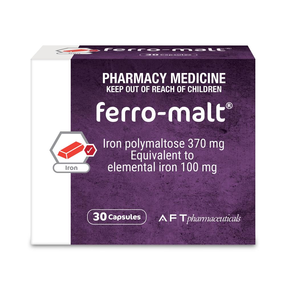Ferro-Malt Capsules 100mg 30s – Unichem Pharmacy