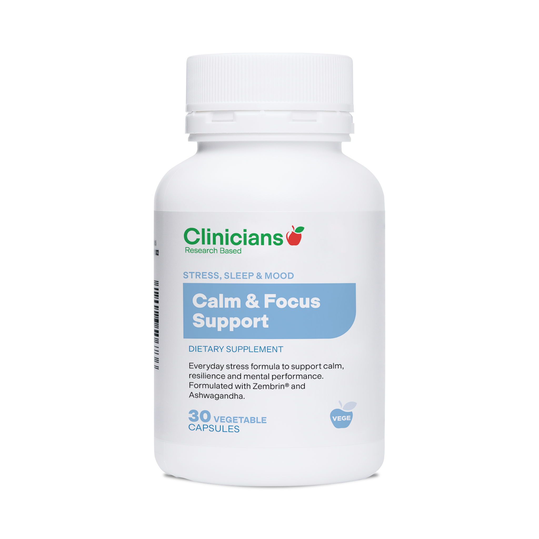 Clinicians Calm & Focus Support Capsules 30s – Unichem Pharmacy