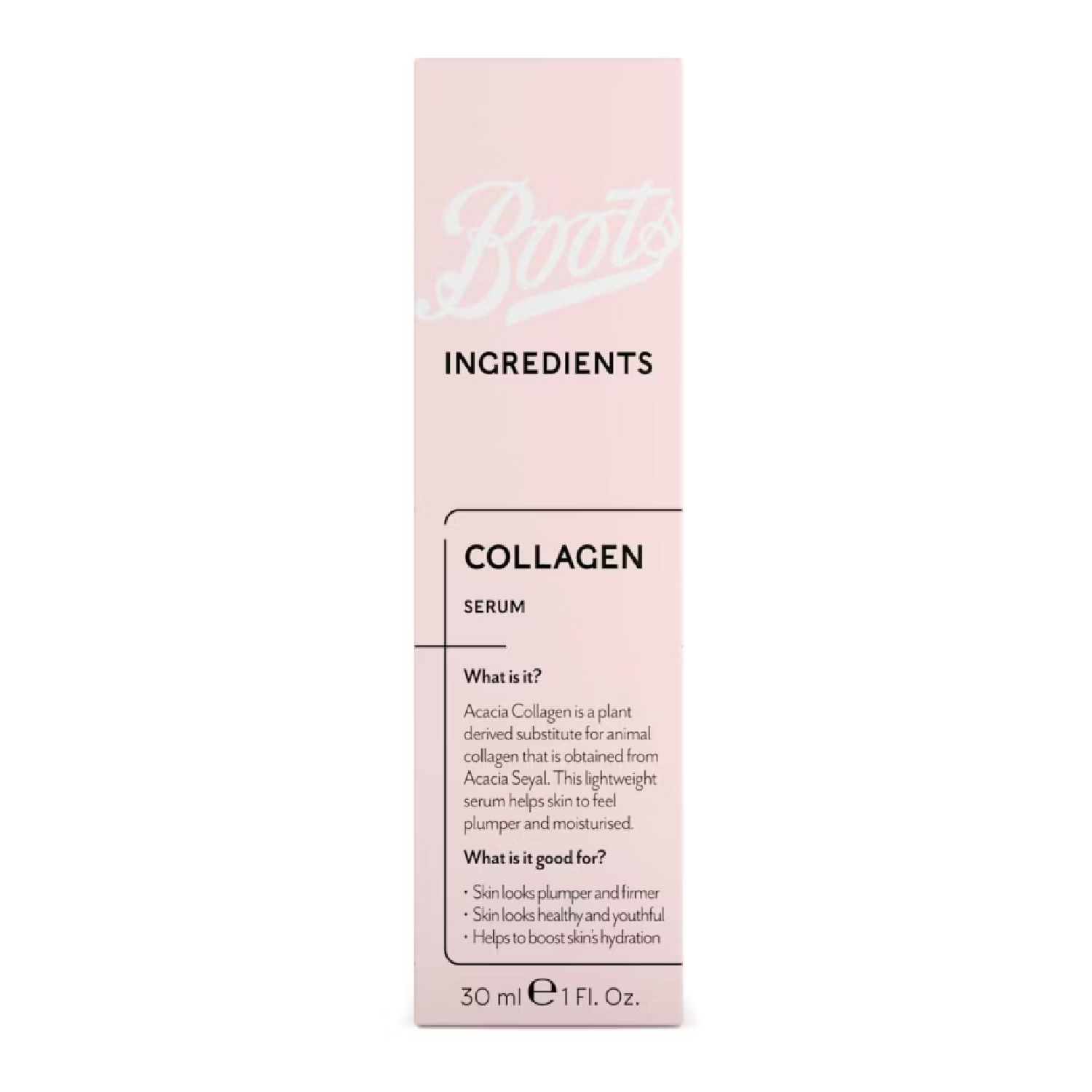 Boots Ingredients Collagen Booster 30ml – Unichem Pharmacy