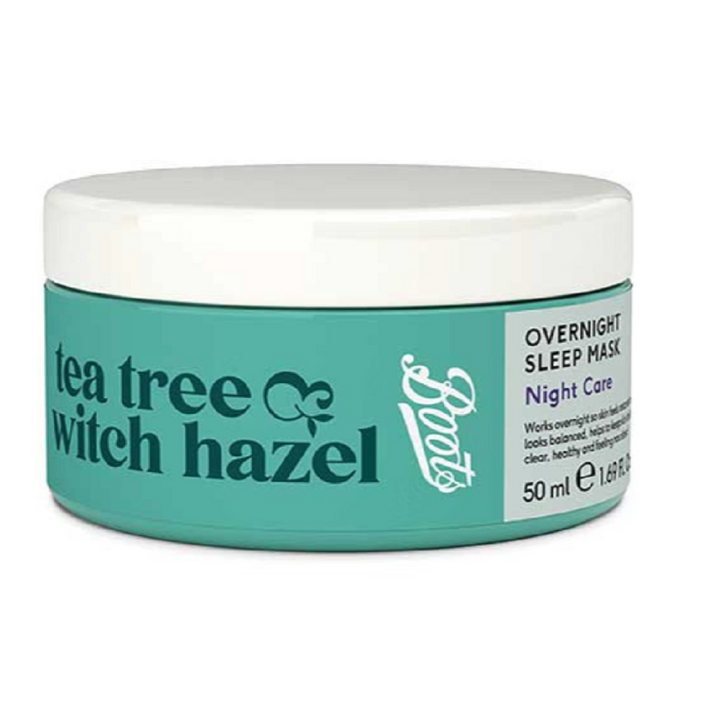 Boots Tea Tree & Witch Hazel Overnight Sleep Mask 50ml – Unichem Pharmacy