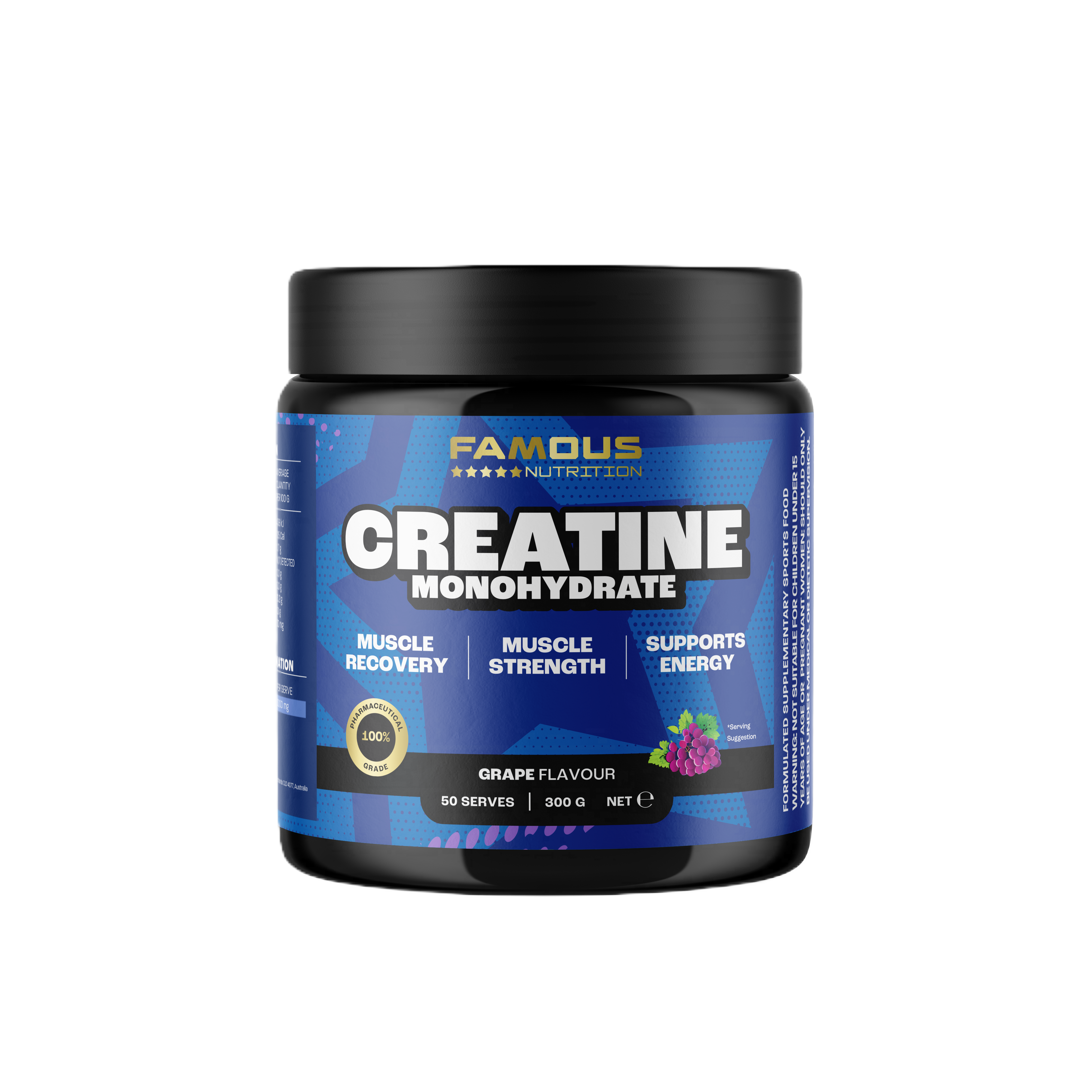 Famous Nutrition Creatine Grape 300g – Unichem Pharmacy