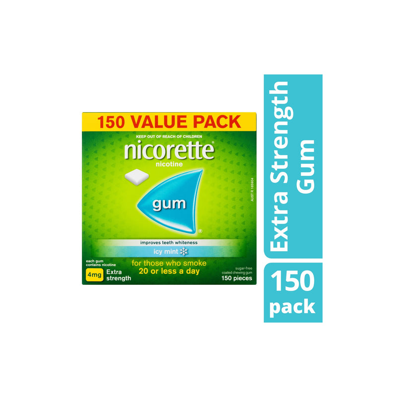 Nicorette Gum Icy Mint 4mg 150s – Unichem Pharmacy