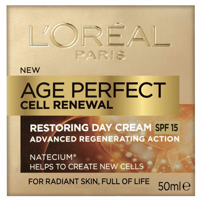 L'Oréal Paris Age Perfect Cell Renewal Day Cream SPF15 50ml – Unichem ...
