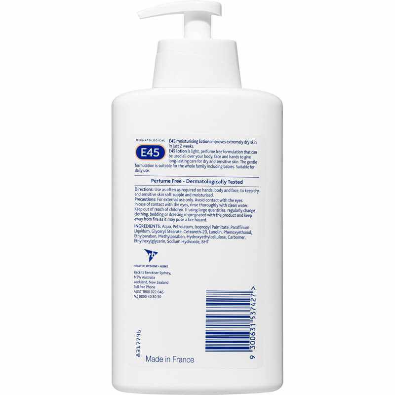 E45 Moisturising Lotion for Dry Skin 500ml – Unichem Pharmacy