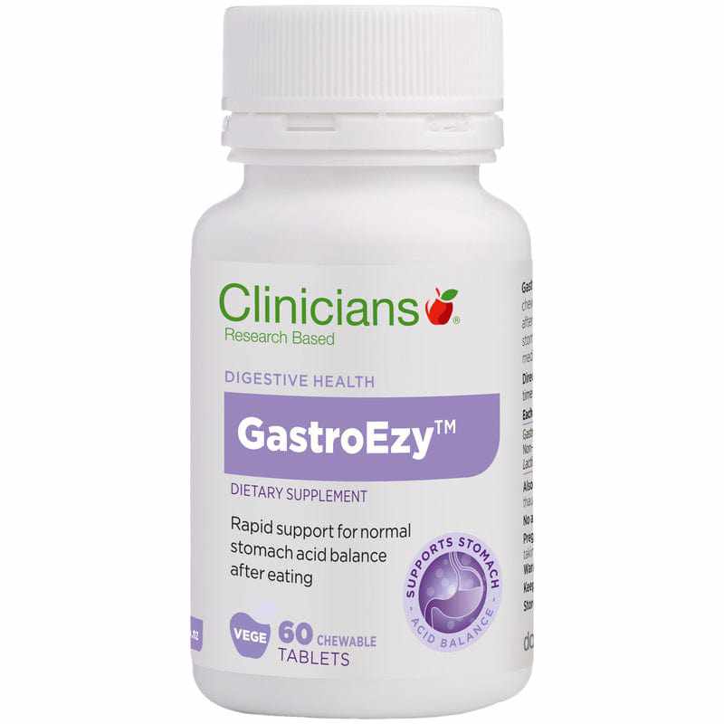 Clinicians Gastroezy Chewable Vege Tablets 60s – Unichem Pharmacy